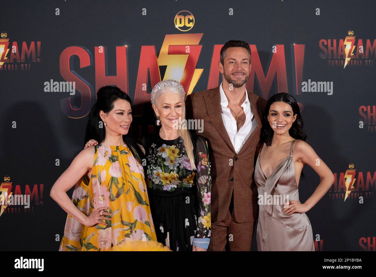 Rome, Italy, March 03, 2023 - Lucy Liu, Helen Mirren, Zachary Levi and Rachel Zegler attends at ...