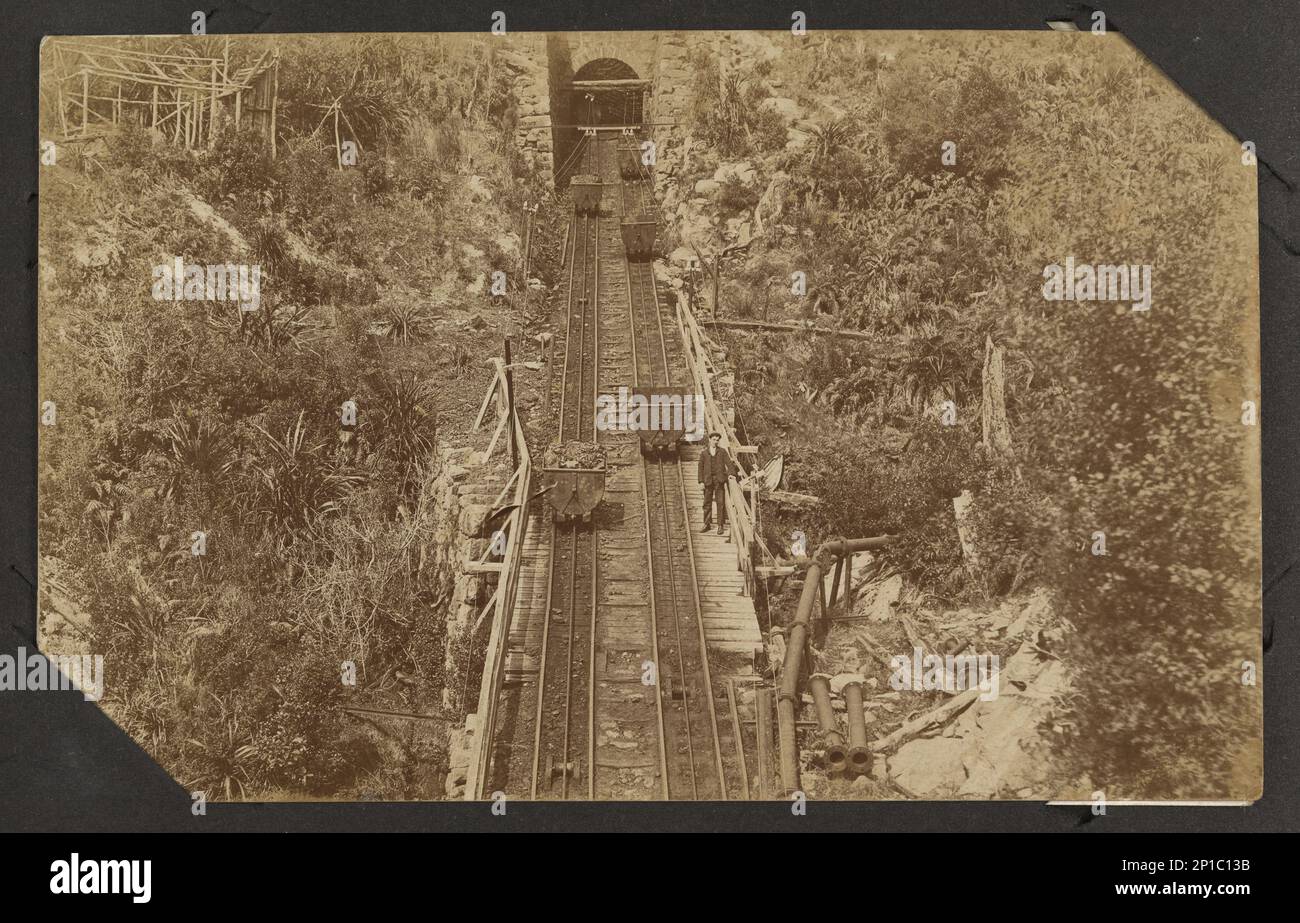 The incline at Millerton Coal Mine in the Buller District of New ...