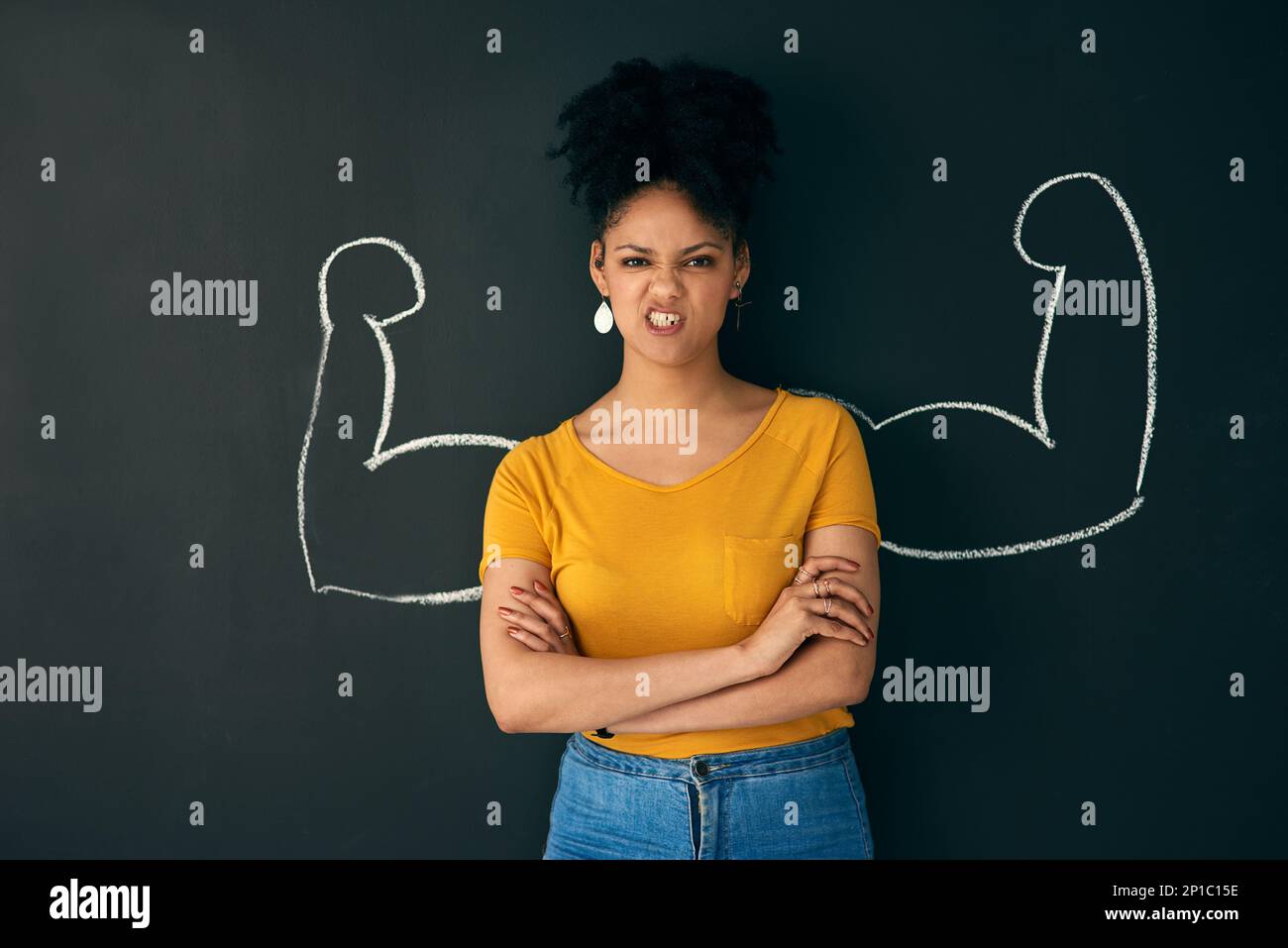 Sometimes being strong is the only choice you have. Shot of a woman ...