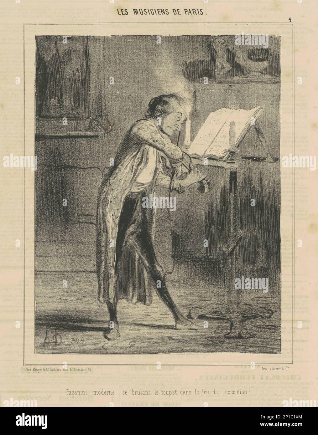 Paganini moderne ..., 19th century.The musicians of Paris - Modern ...