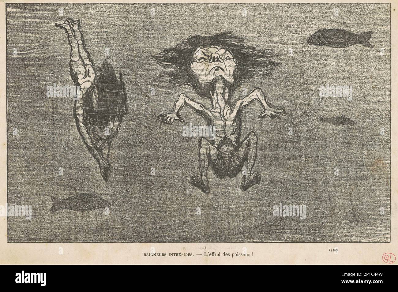 Underwater swimmers drawing hi-res stock photography and images - Alamy