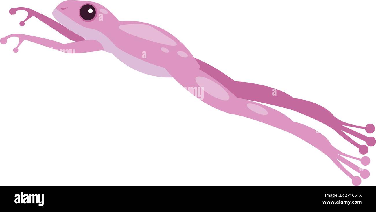 lilac exotic frog jumping Stock Vector Image & Art - Alamy