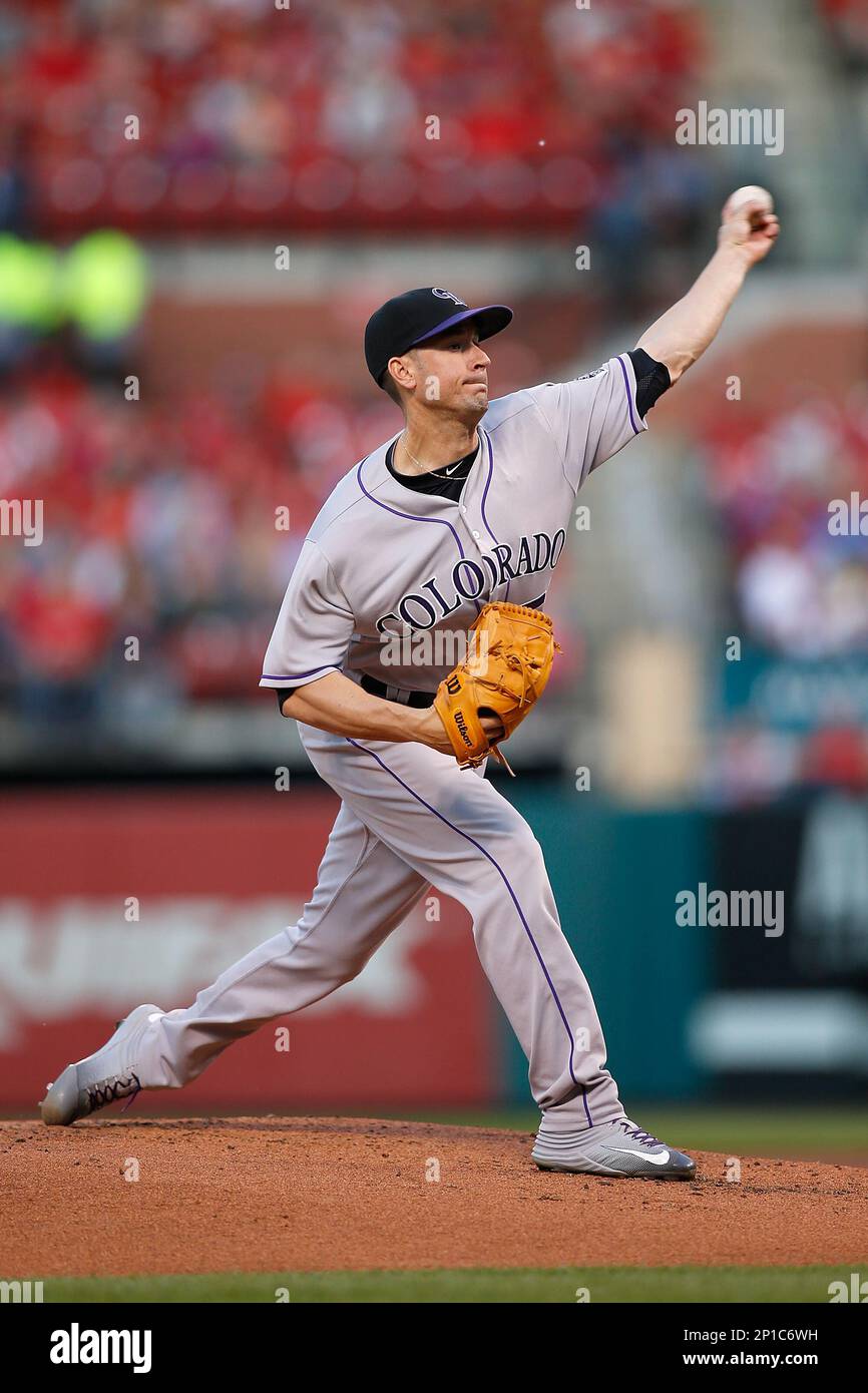 18 MAY 2016: Colorado Rockies relief pitcher Chris Rusin (52) pitches ...