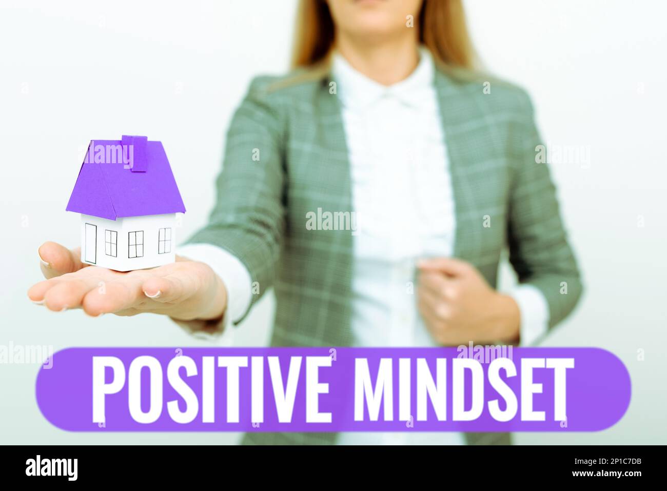 Hand writing sign Positive Mindset. Word for mental and emotional ...