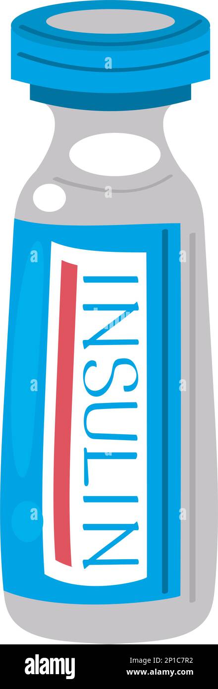 insulin vial bottle Stock Vector Image & Art - Alamy