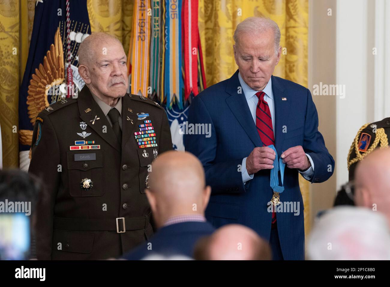 United States President Joe Biden awards the Medal of Honor to Ret. U.S ...