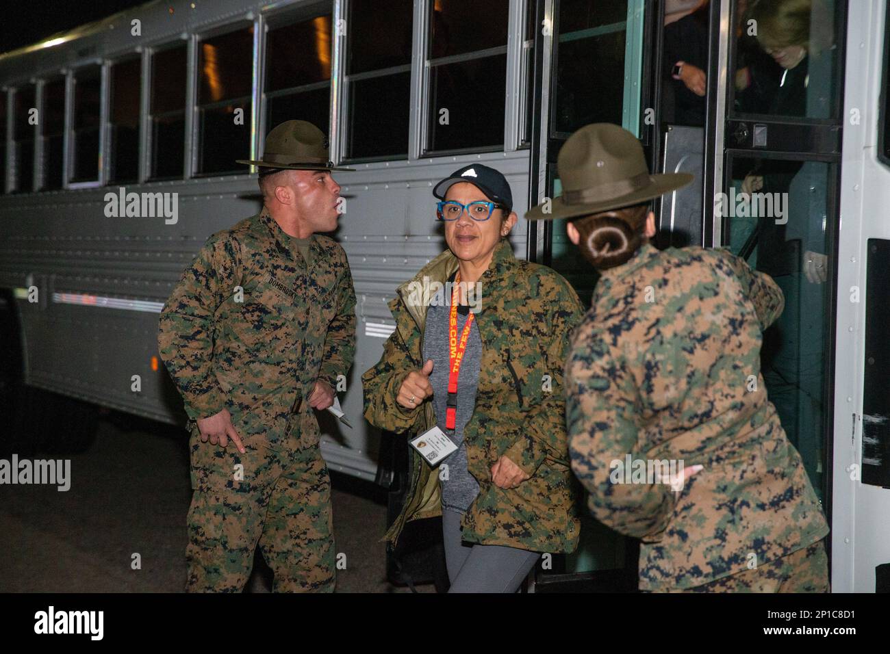 U.S. Marine Corps Sgt. Tyler T. Dombrosky, a drill instructor with 1st ...