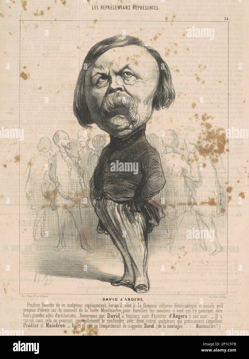 P.J. David D'Angers, 19th century Stock Photo - Alamy