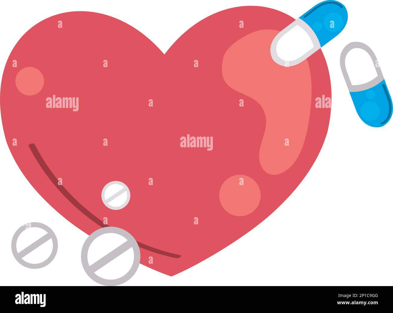 Medication capsules red pills Stock Vector Images - Alamy