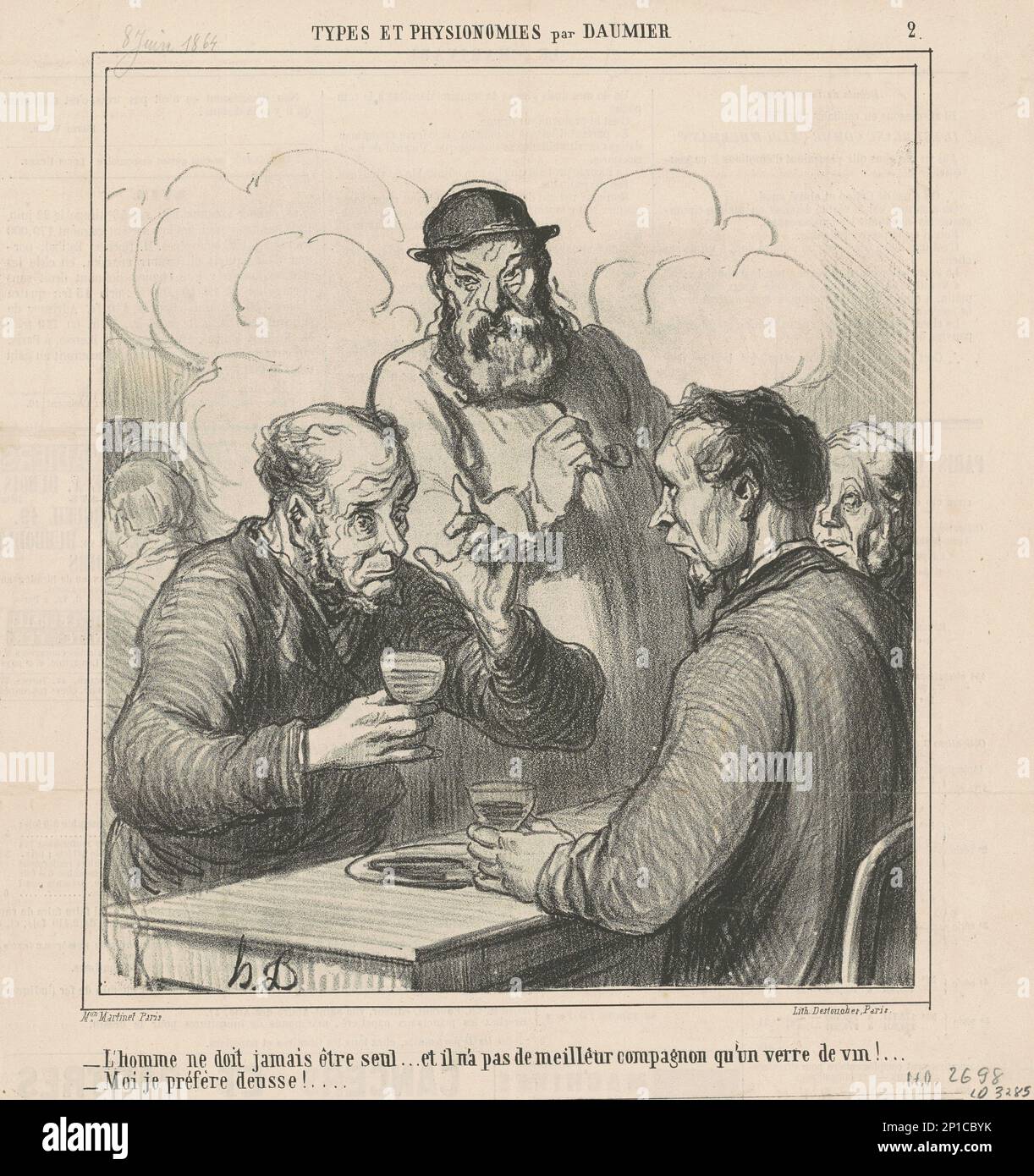 Un philosophe, 19th century.Types and physiognomies by Daumier - A ...