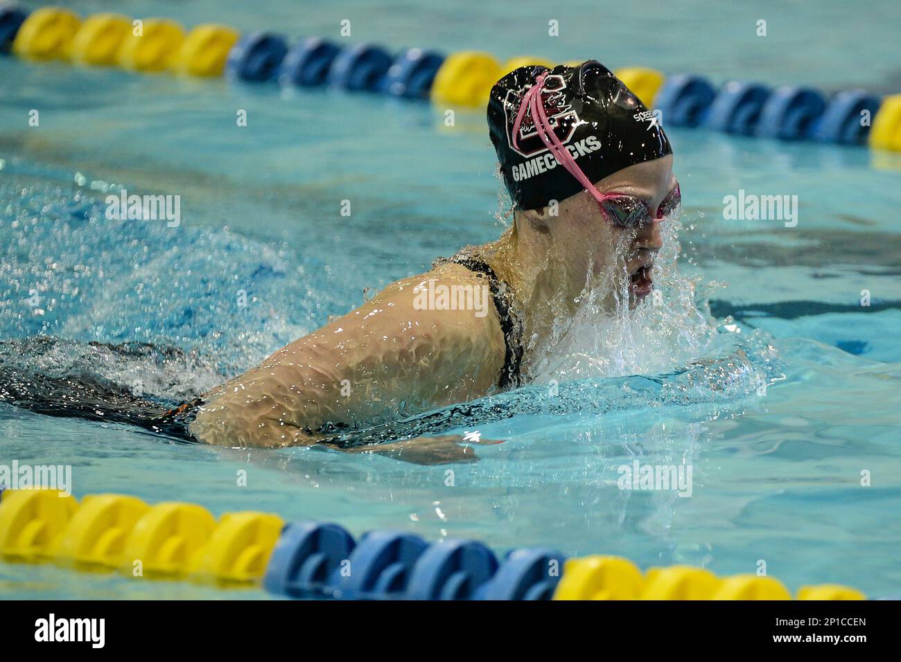 May 14, 2016 Rachel Nicol swims in Preliminaries for the 200 meter ...