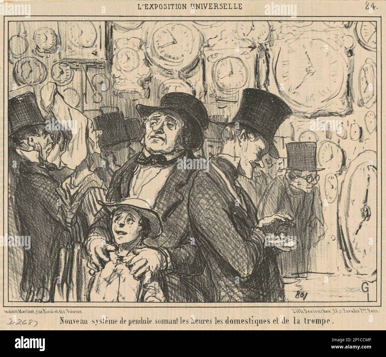 Nouveau système de pendule ..., 19th century.The Universal Exhibition ...