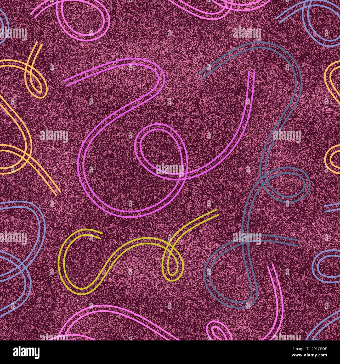 Cartoon stripes seamless birthday ribbons pattern for wrapping paper ...