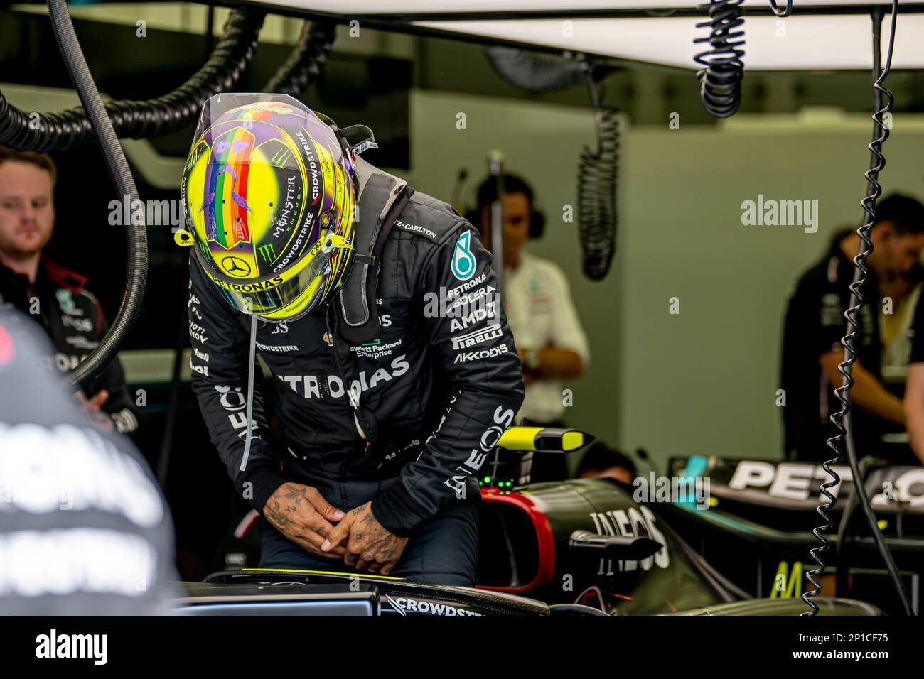 Sakhir, Bahrain, March 03, Lewis Hamilton, from the United Kingdom ...