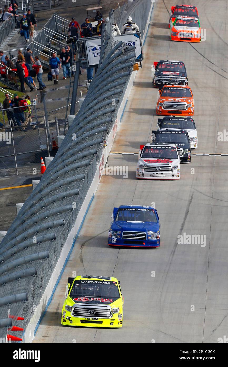 Matt Crafton during the NASCAR Truck Series JACOB Companies 200 race at ...