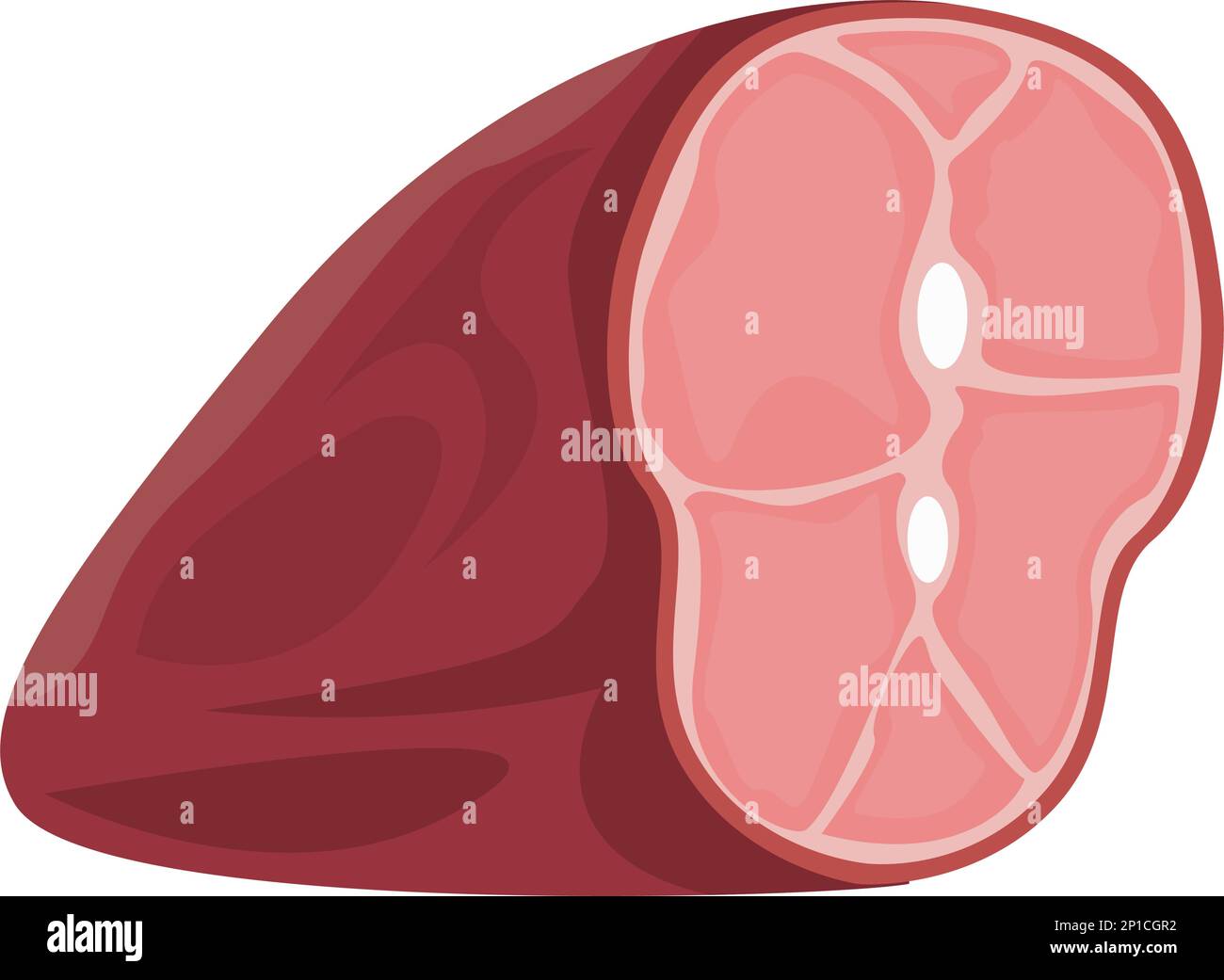 pork leg food Stock Vector Image & Art - Alamy