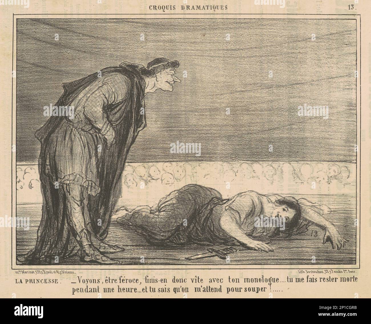 La princesse, 19th century.Dramatic sketches - The Princess Stock Photo ...