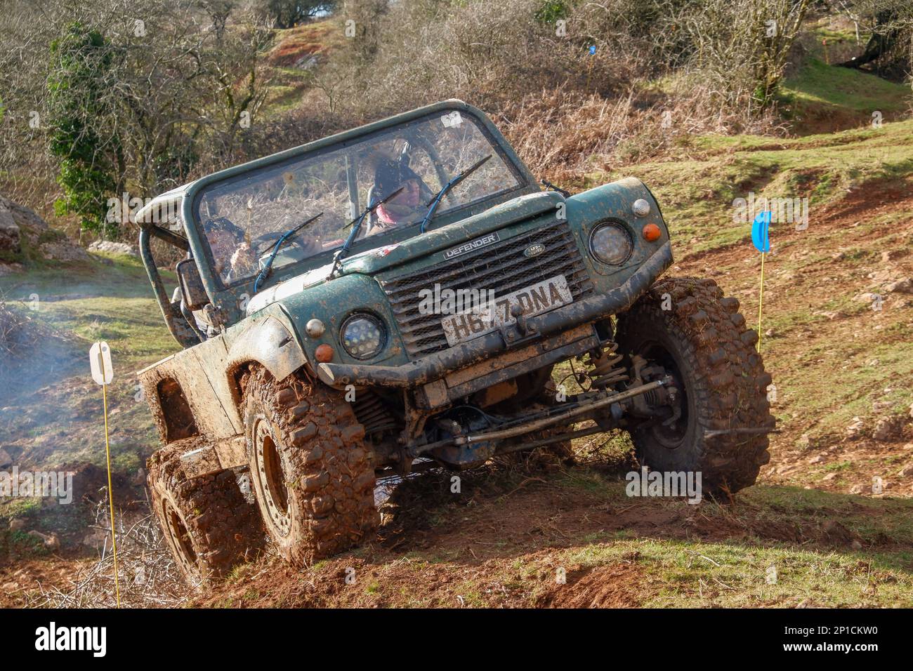 February 2023 - Land Rover Defender 90 taking part in an ADWC off road ...