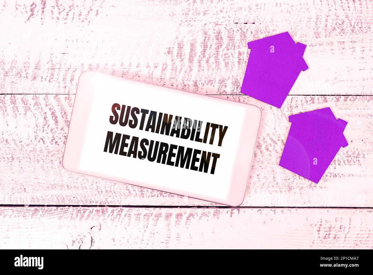 Handwriting text Sustainability Measurement. Word for tool used ...