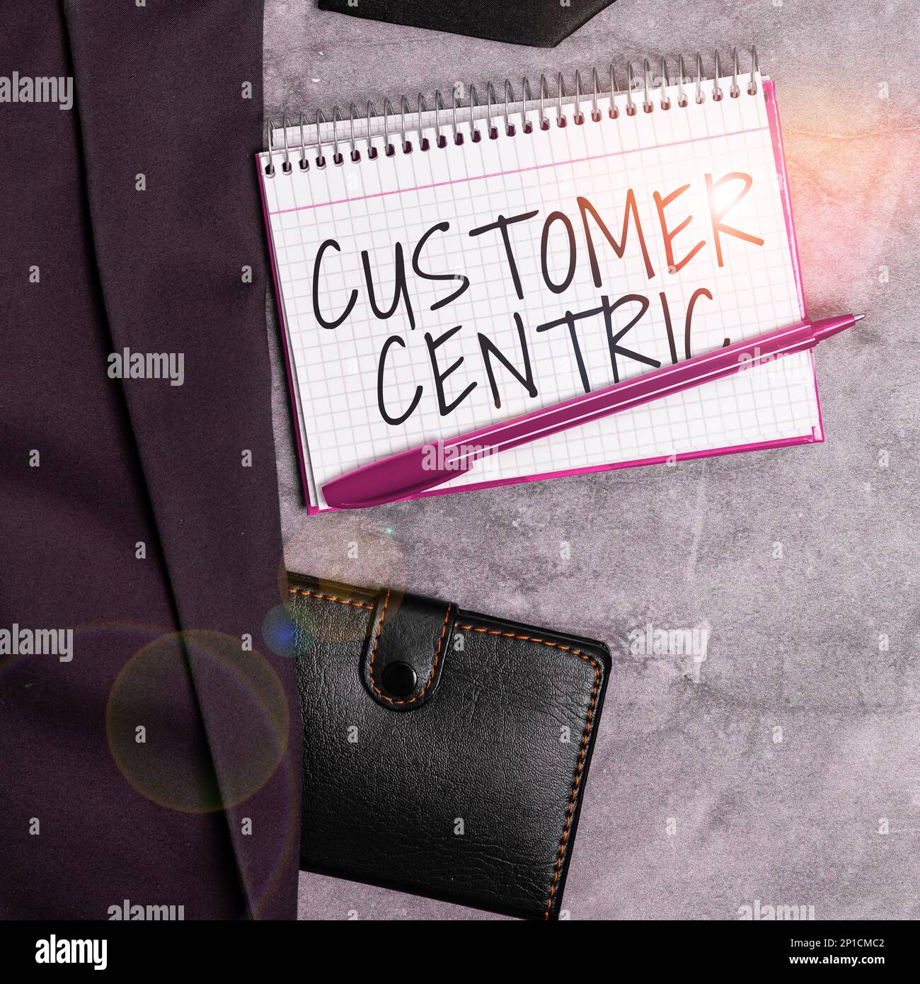 Text Caption Presenting Customer Centric Business Showcase Process Of
