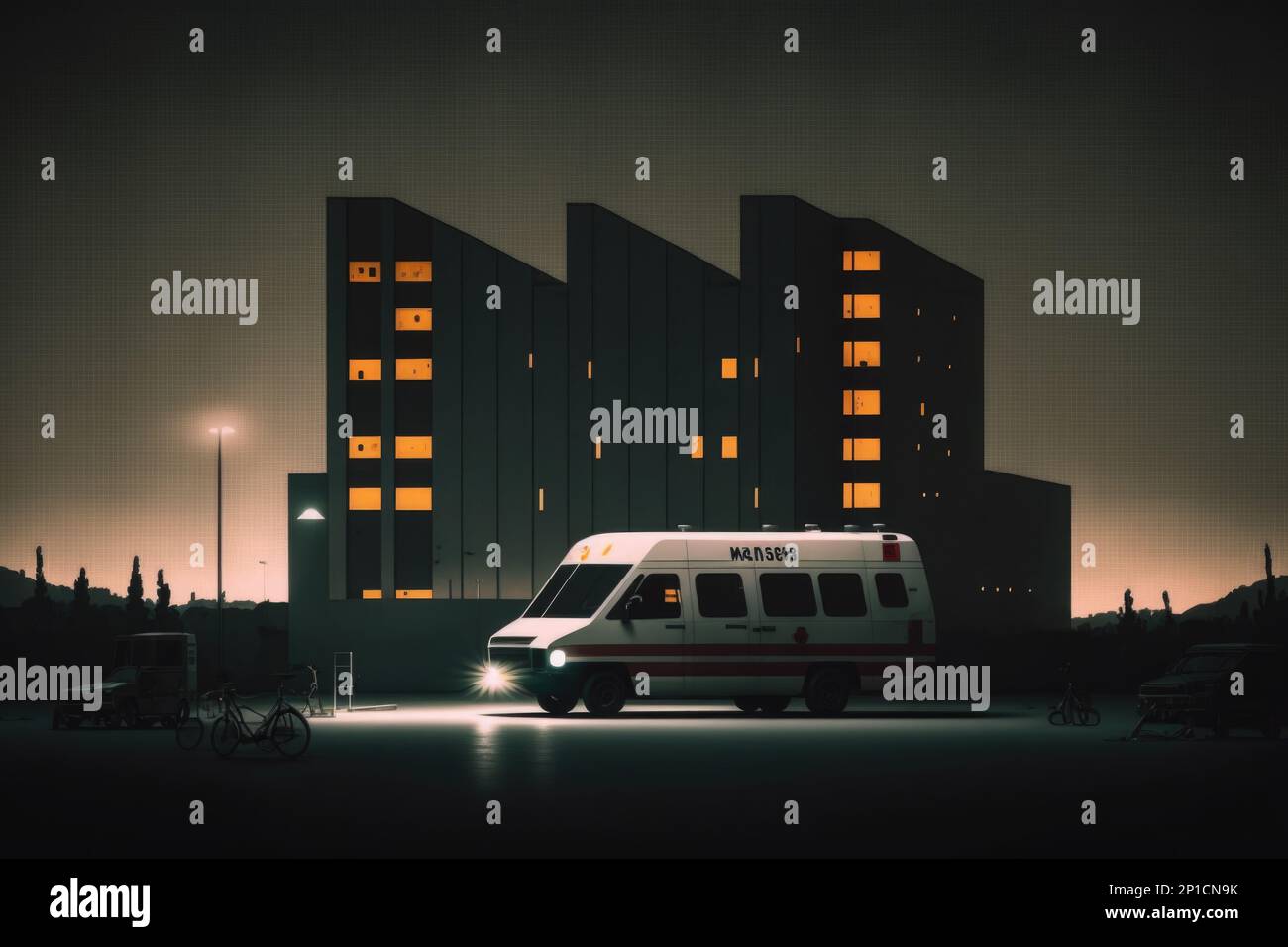 Ambulance at night on highway hi-res stock photography and images - Alamy