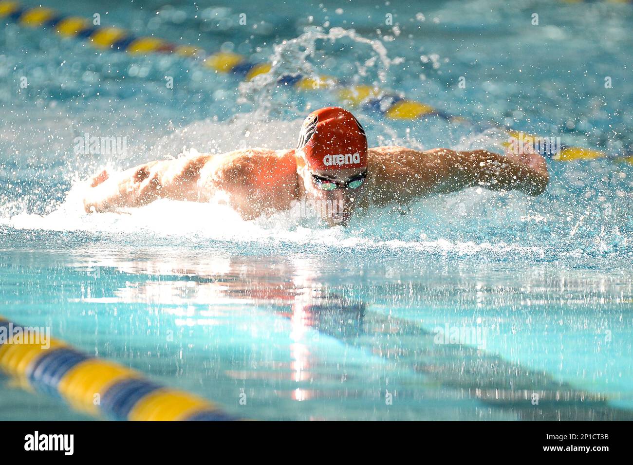 May 13, 2016 Matt McHugh swims the Men's 100 Meter Butterfly Heat 1 B ...