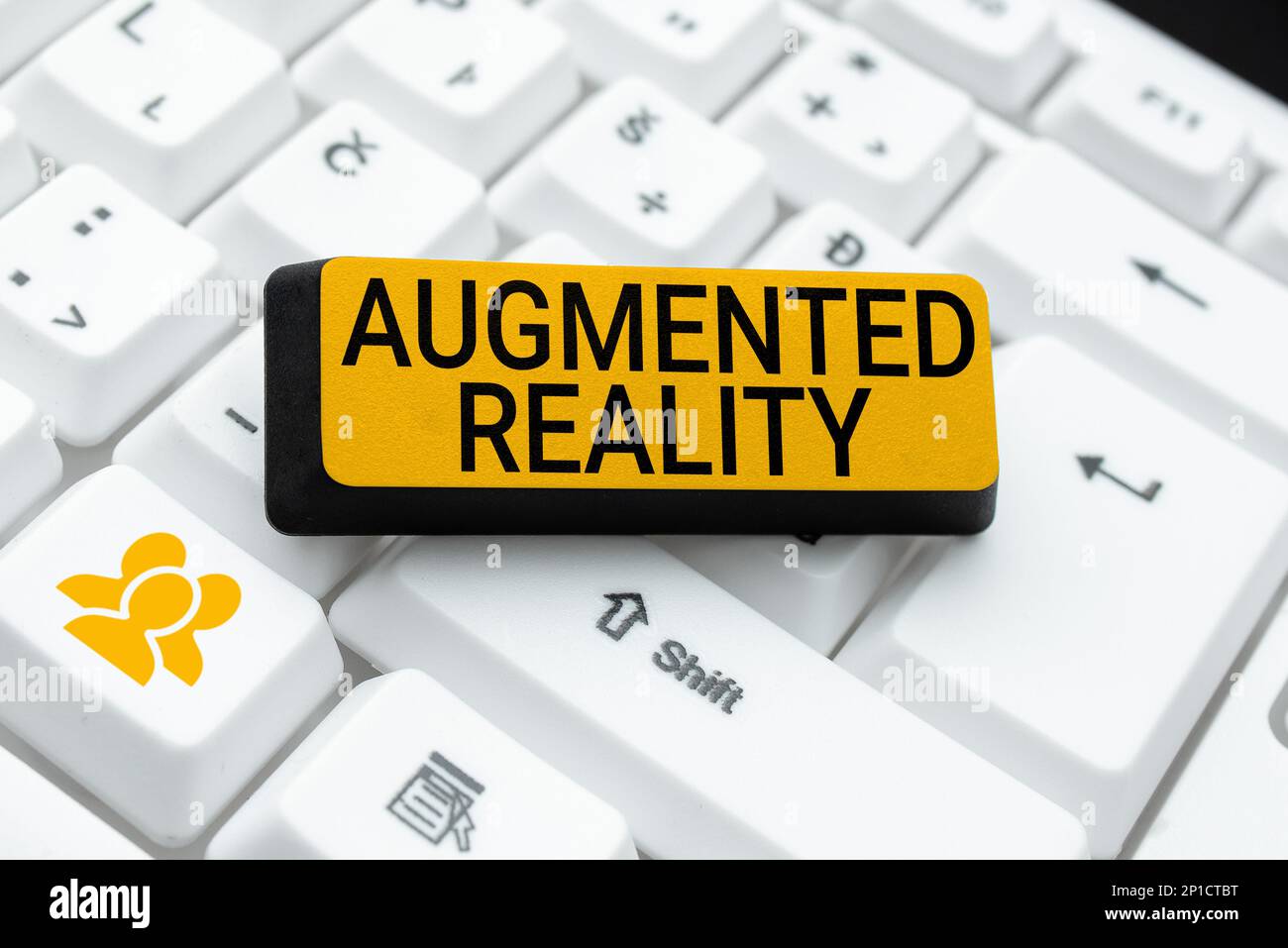 Text sign showing Augmented Reality. Word Written on technology that ...