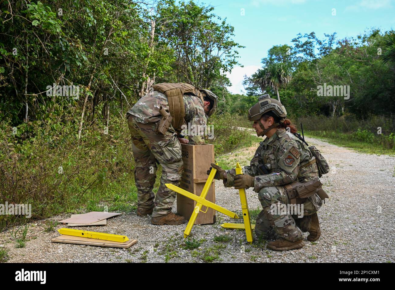 U.S. Air Force Senior Airman Anthony Bragg and U.S. Air Force Senior ...