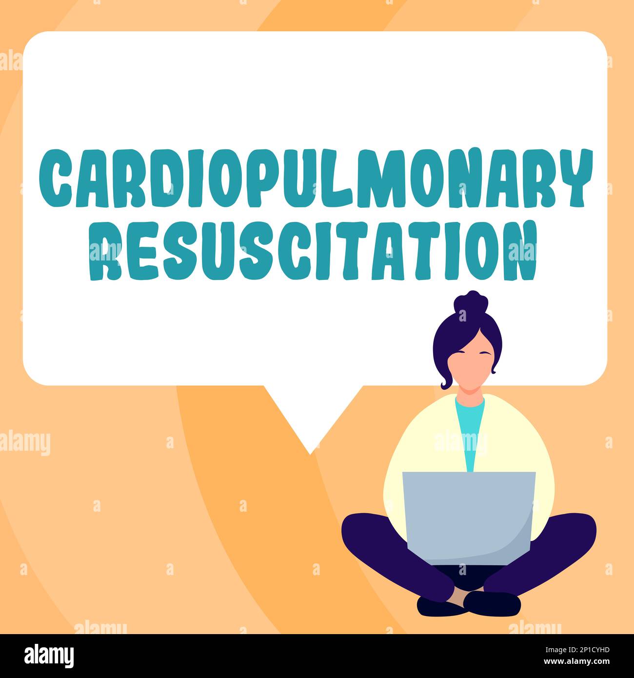 Text showing inspiration Cardiopulmonary Resuscitation. Word for ...