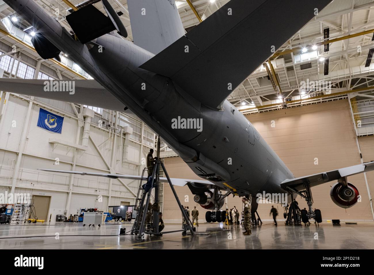 Airmen assigned to the 305th Maintenance Squadron aircraft maintenance ...