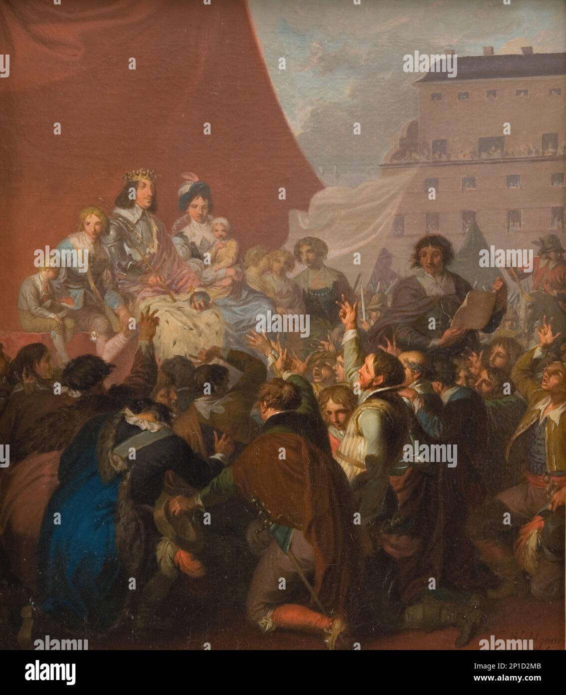 The Oath of Fealty in 1660, 1806 Stock Photo - Alamy