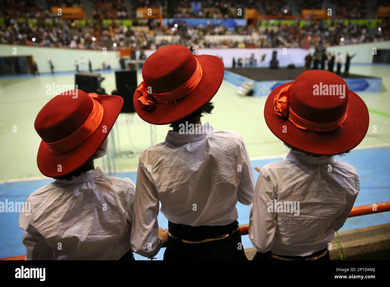 Iranian triplets Merila, left, Melika, center, and Mobina Sabouri,v10 ...
