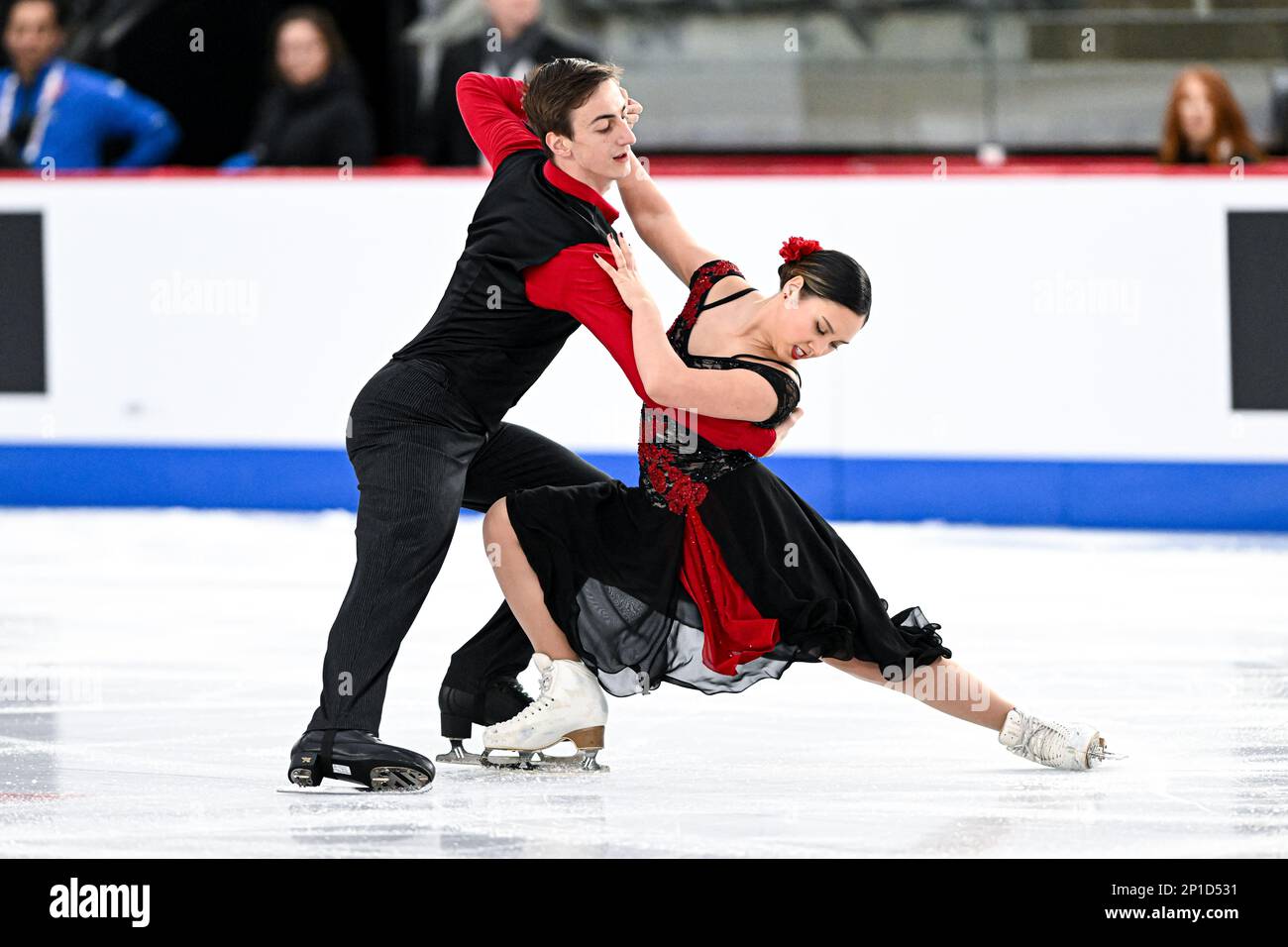Athena Faith ROBERTS & Eric ALIS (ESP), during Junior Ice Dance Rhythm ...