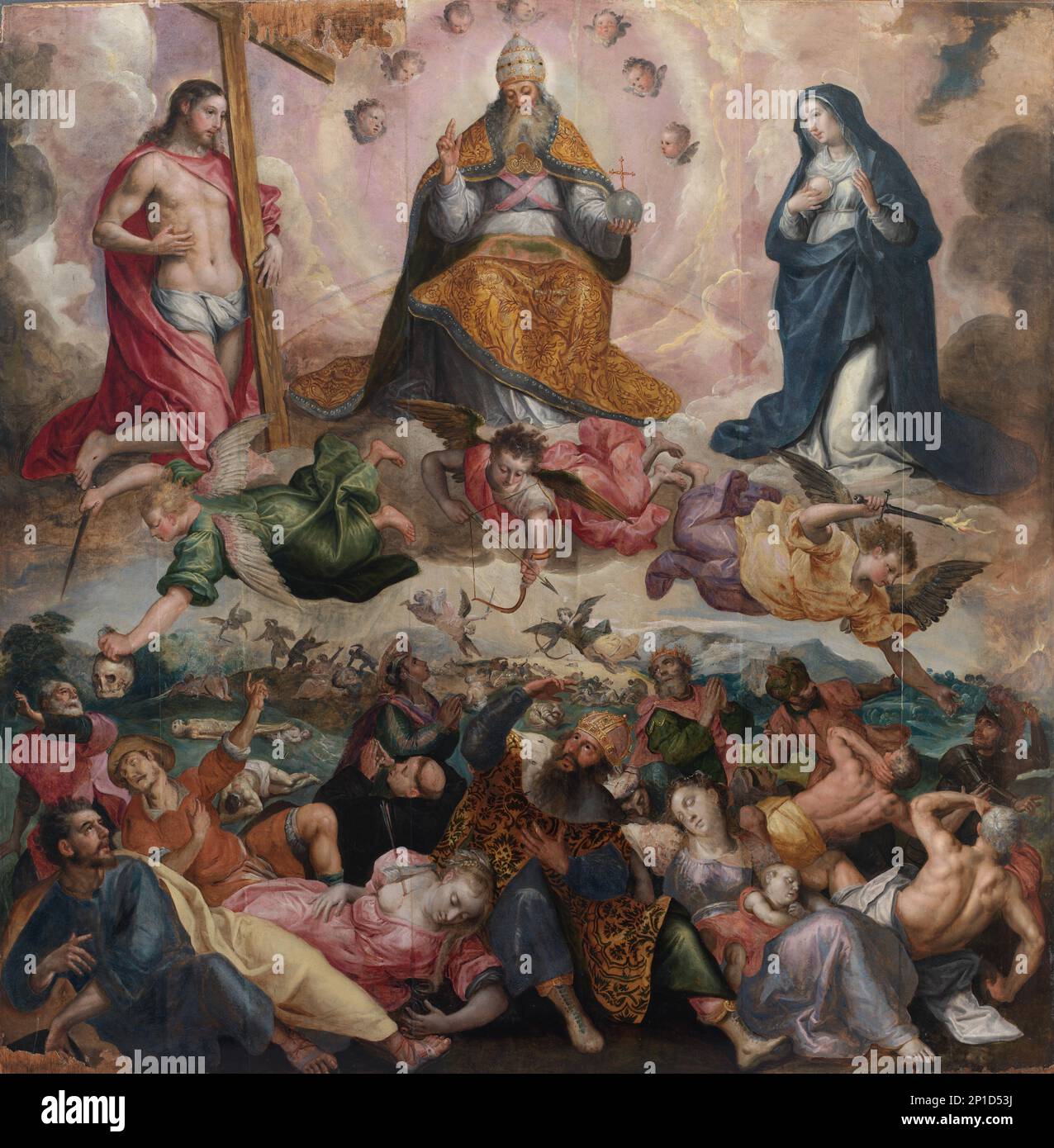 God judgement day painting hi-res stock photography and images - Alamy