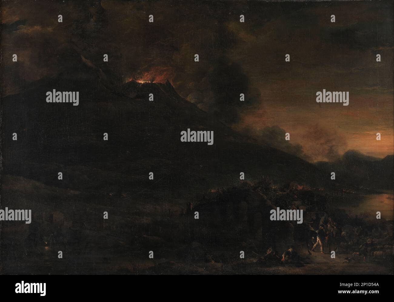 Vesuvius erupting at night hi-res stock photography and images - Alamy