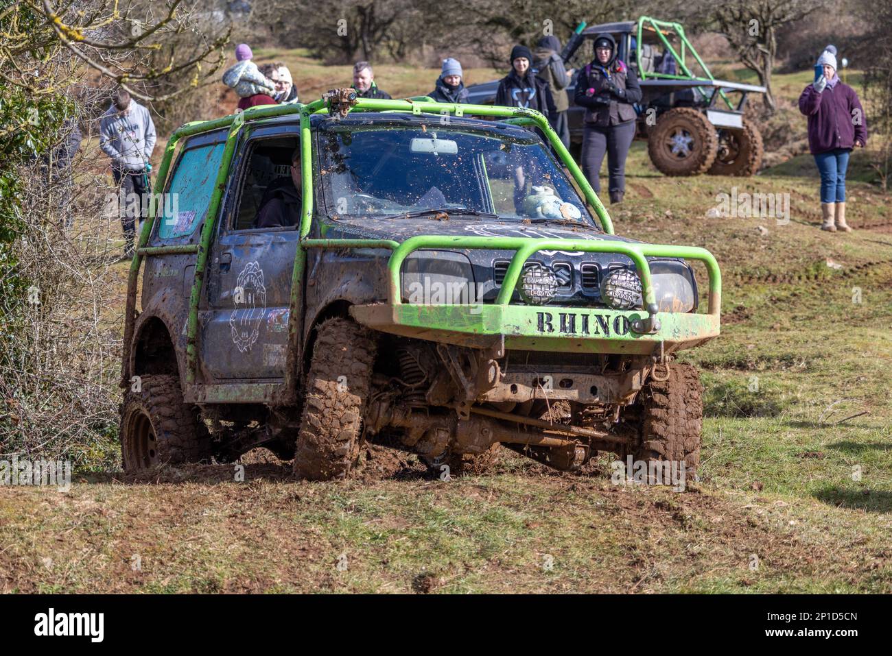 February 2023 - Suzuki 4x4 with an external cage taking part in an ADWC ...