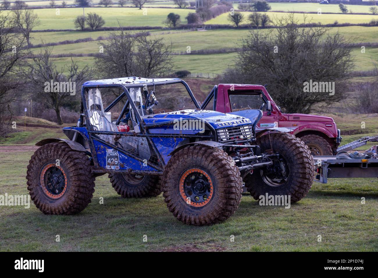 February 2023 - Blue Land Rover based specialist 'Rock Crawler' type ...