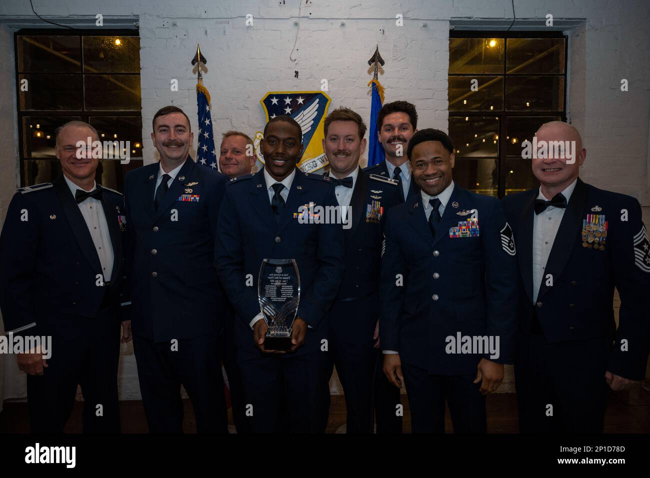 Col. Stephen Lanier, 916th Air Refueling Wing commander, and Chief ...