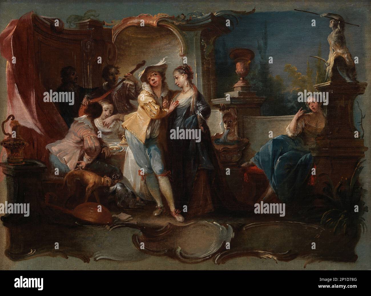 The Prodigal Son Living with Harlots, 1724-1761 Stock Photo - Alamy