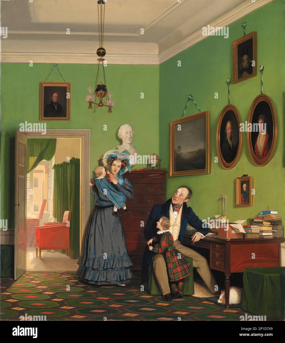 The Waagepetersen Family, 1830. Wine merchant and patron of the arts ...