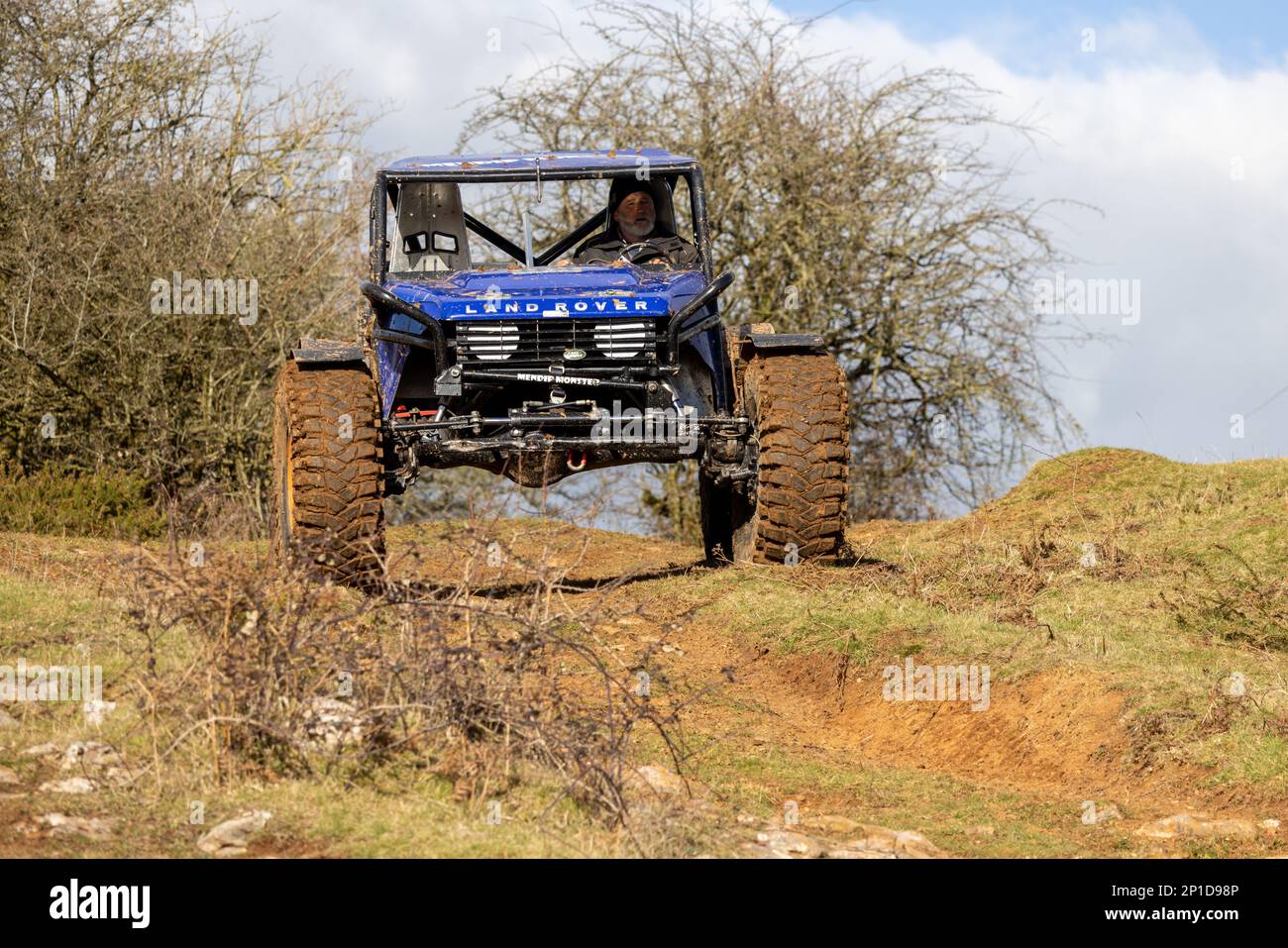 February 2023 - Blue Land Rover based specialist 'Rock Crawler' type ...