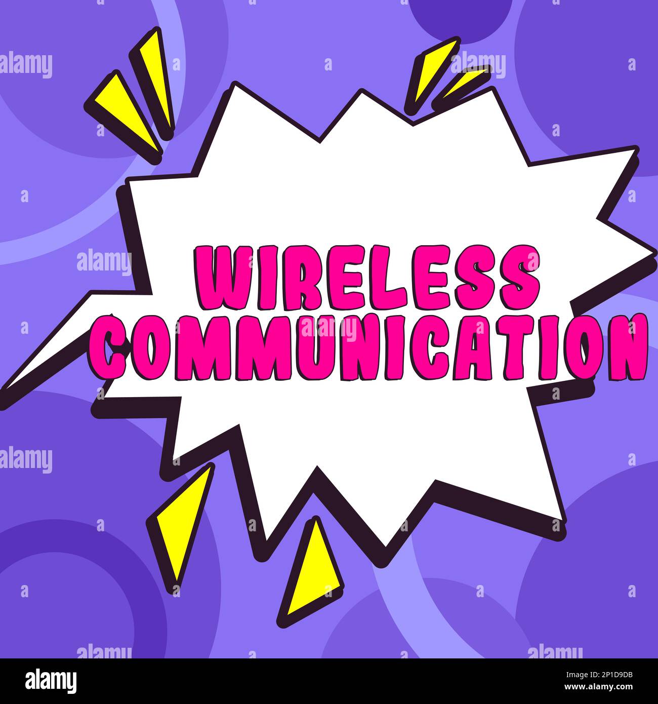 Sign displaying Wireless Communication. Business overview methods of ...