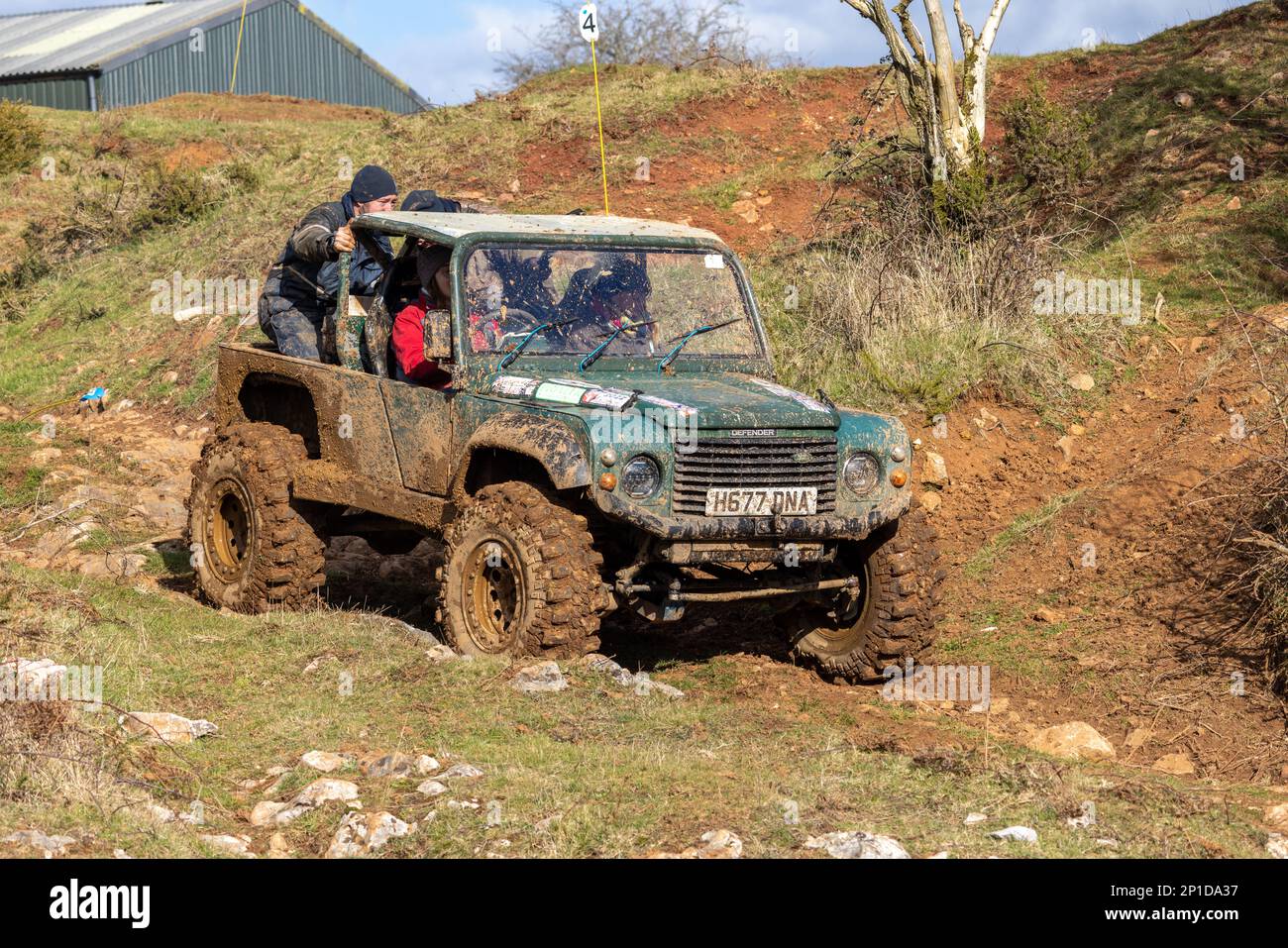 February 2023 - Enroute to the test start in a Land Rover Defender 90 ...