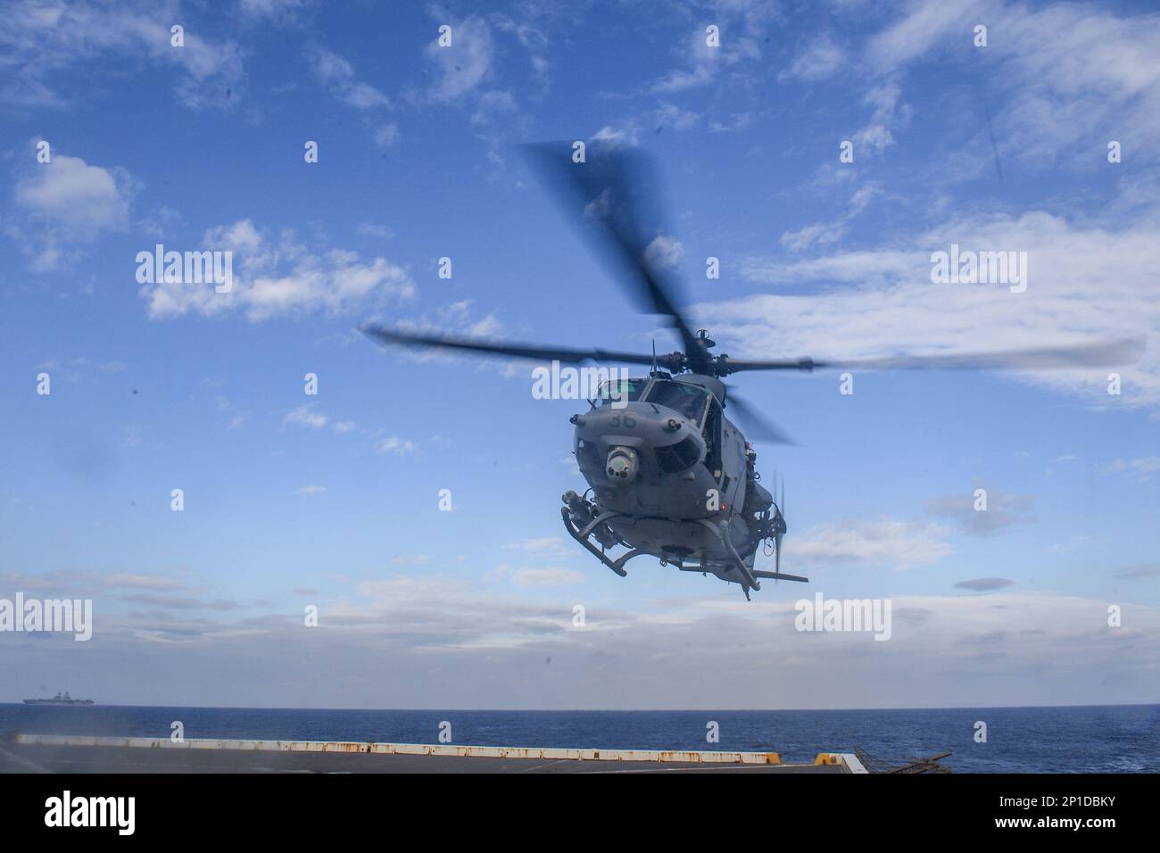 PHILIPPINE SEA (Feb. 11, 2023) A UH-1Y Huey helicopter from the 31st ...