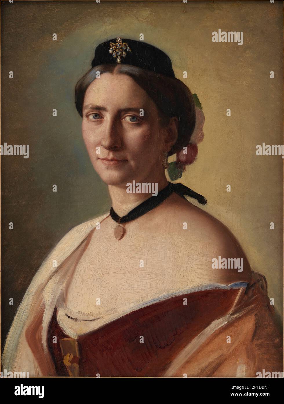 The Artist's Wife, Alma Bloch, née Trepka, 1868 Stock Photo - Alamy