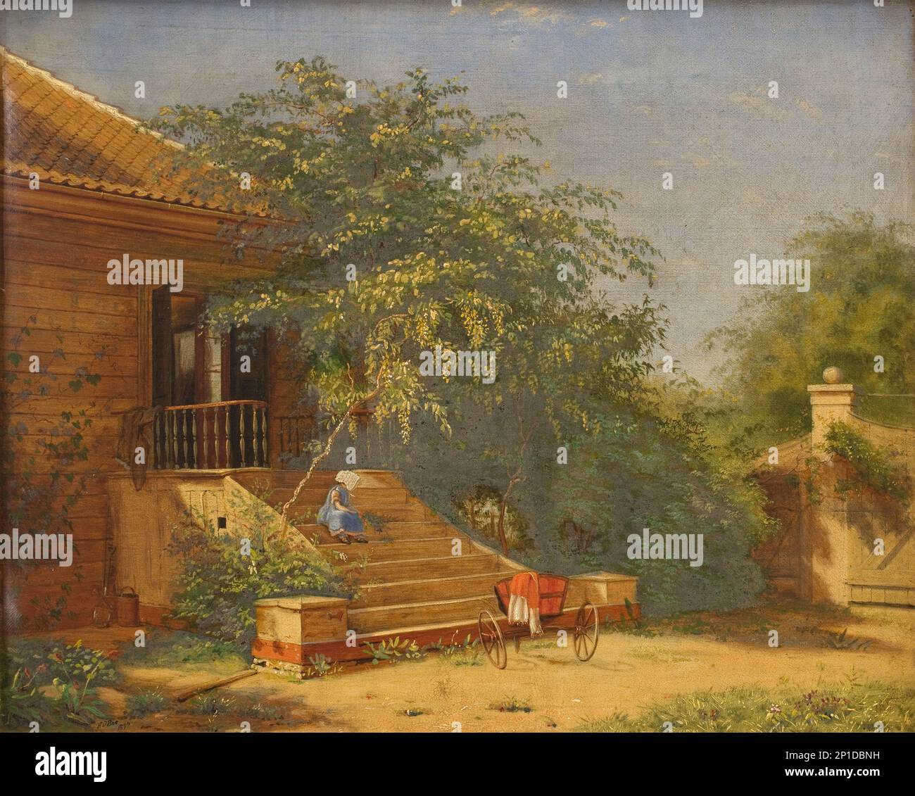 The Garden Steps Leading to the Painter Christen Kobke's Studio at ...