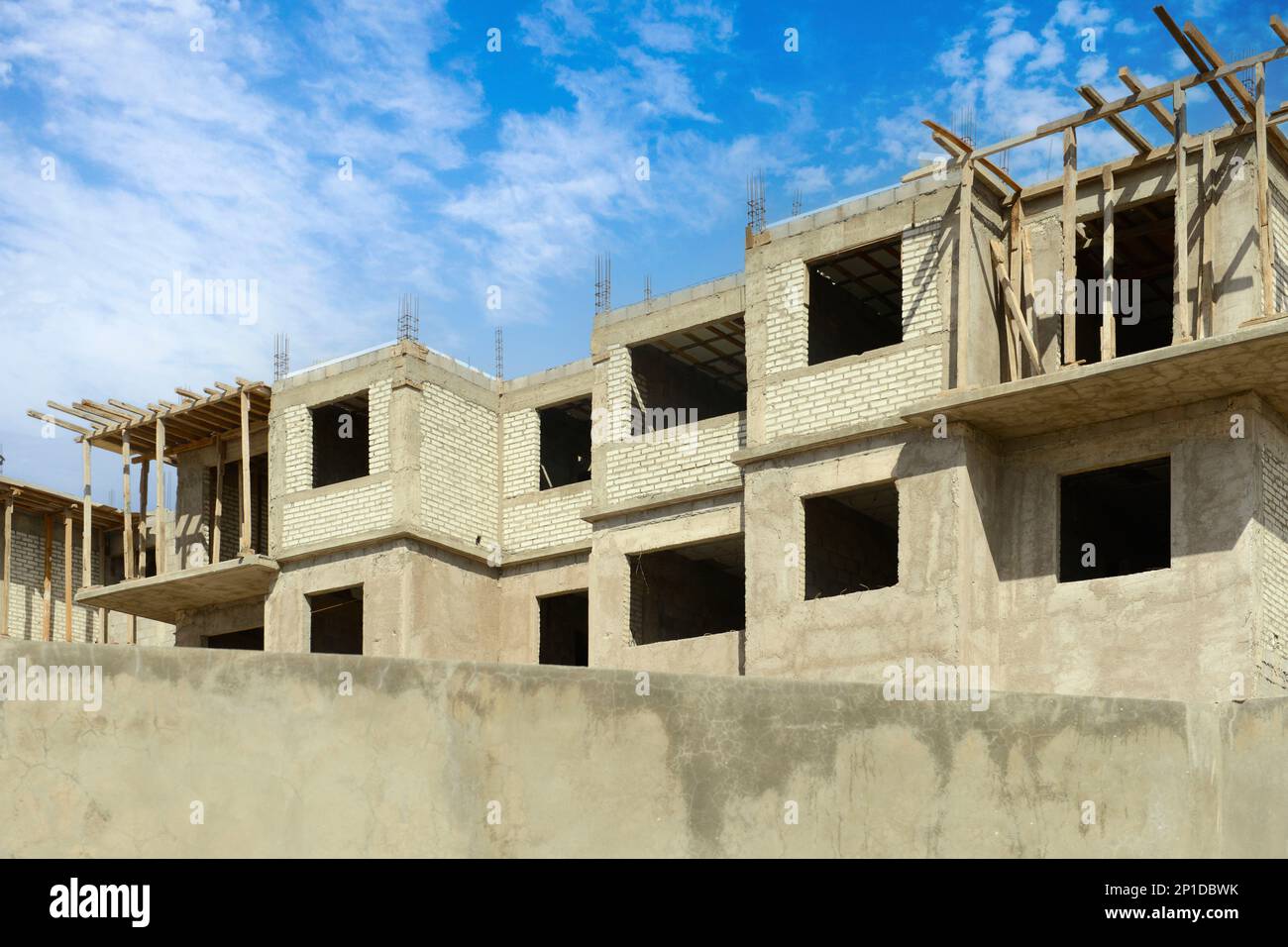 Under construction, the Alta Monaco apartments in Hermosillo, Mexico ...