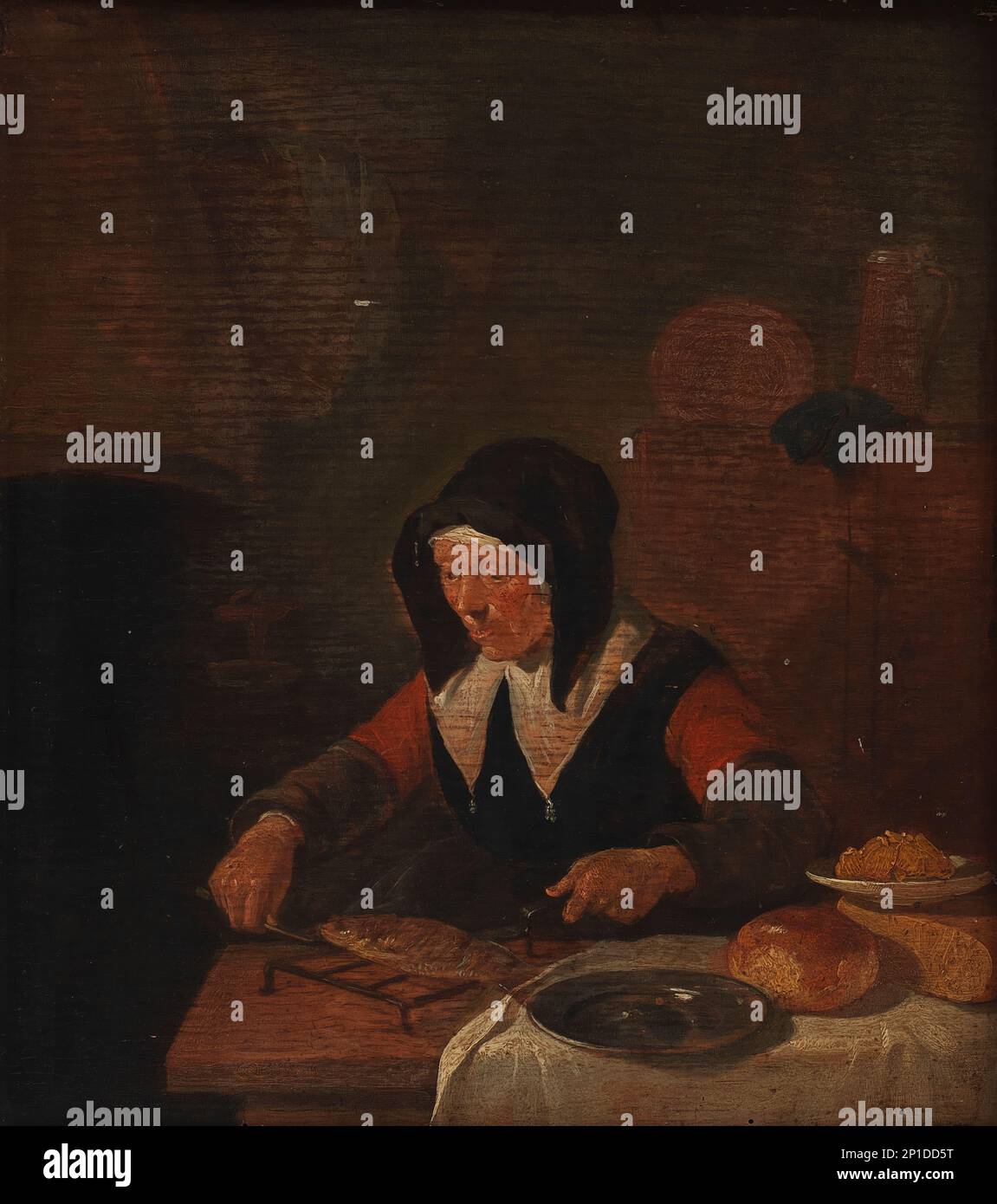 Woman oil painting eating hi-res stock photography and images - Alamy