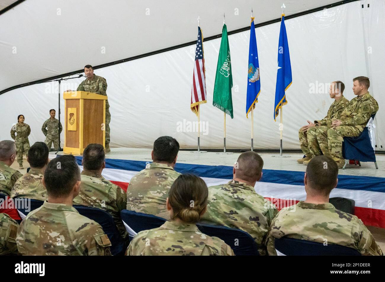 U.S. Air Force Brig. Gen. William Betts, commander of the 378th Air ...