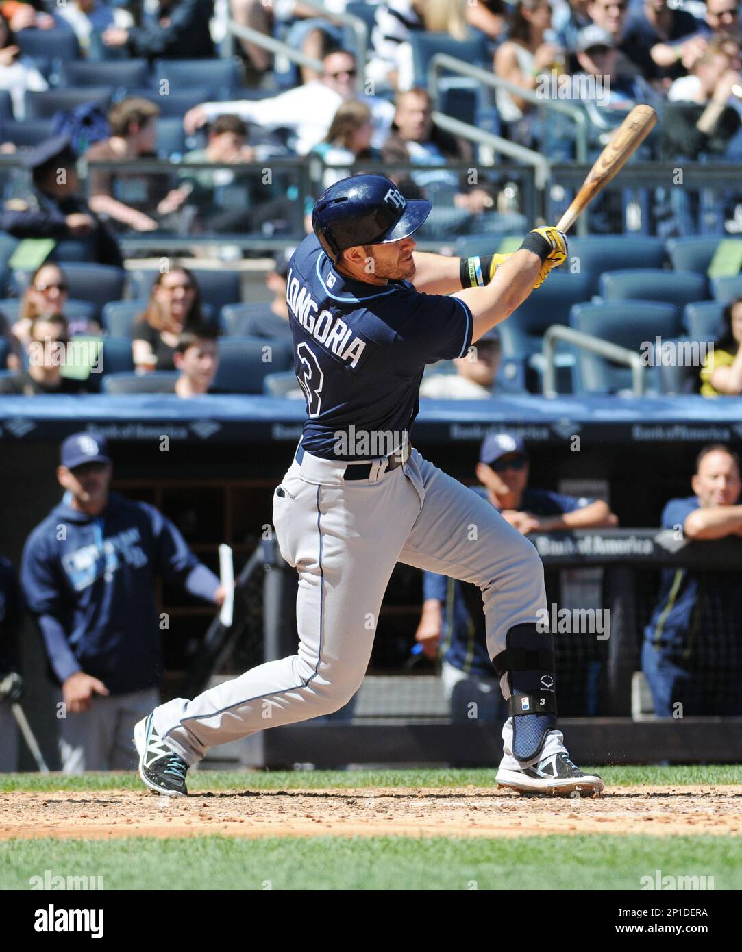 Tampa Bay Rays infielder Evan Longoria (3) during game against the New ...